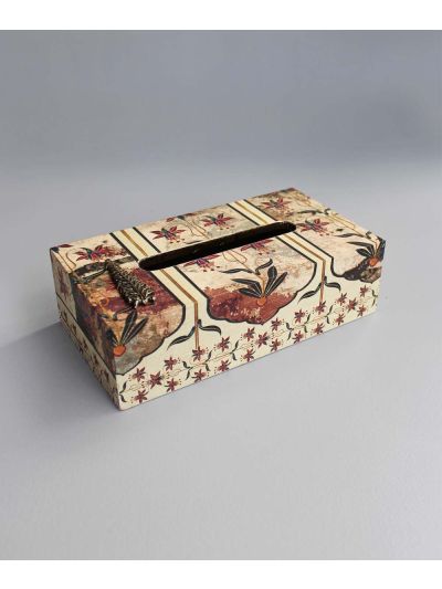 Black and gold tissue box | Buy wooden tissue box online | Kalpané