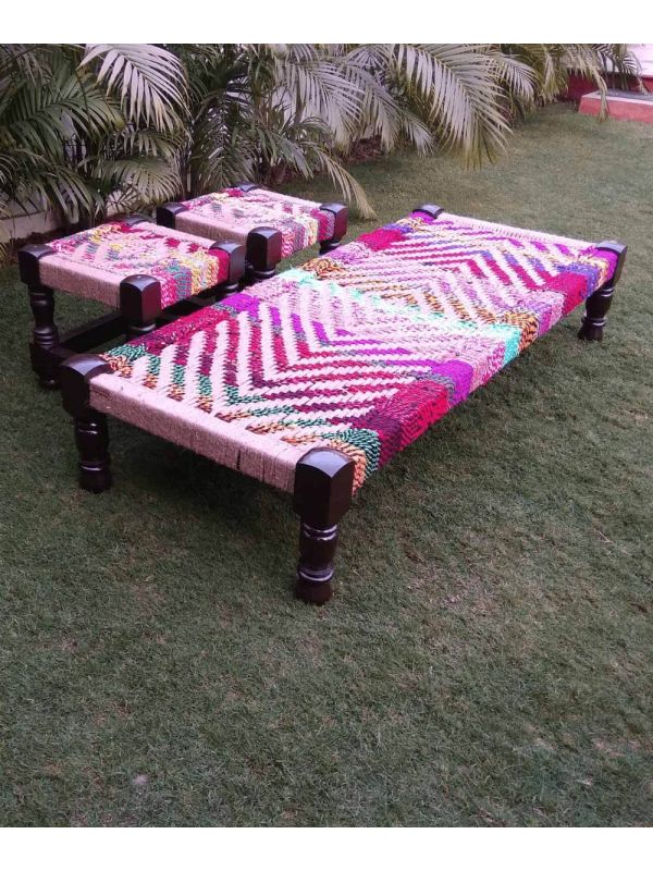 Pink daybed | Buy charpoy online | Kalpané