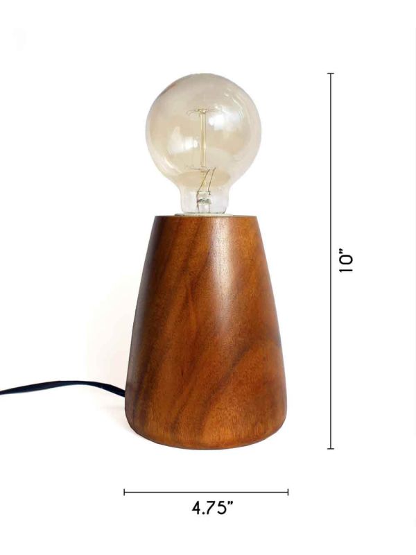 Small Modern table lamp| Buy wooden table lamp | Kalpané