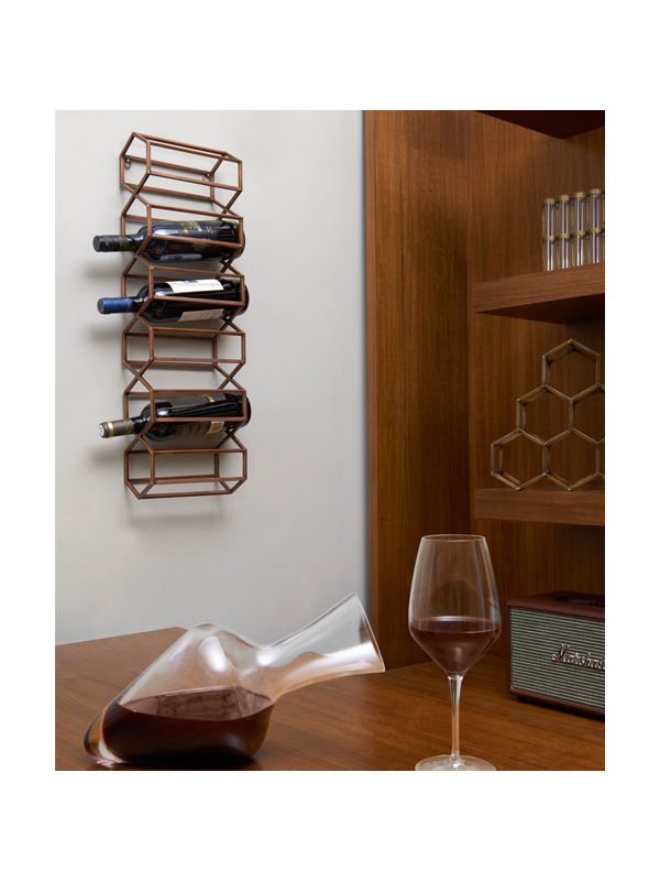 Wall wine rack | Buy beehive wine rack online | Kalpané
