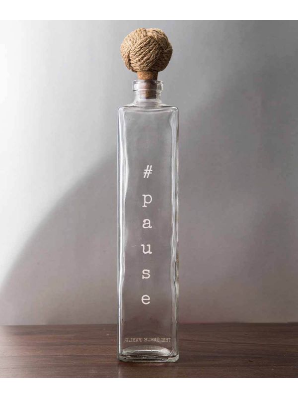 Glass water container| Buy bedside water bottle online | Kalpané
