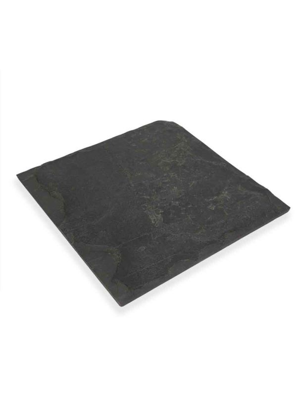 Black square platter | Buy slate platter online | Kalpané