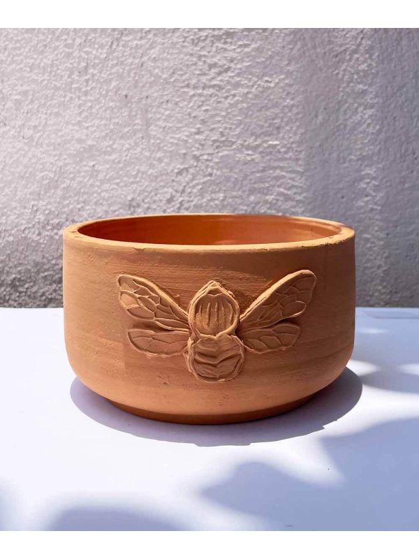 Bee Plant Pot | Buy bee flower pot online | Kalpané